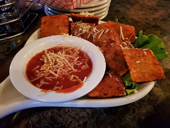 Toasted ravioli: St. Louis' gift to bar food everywhere. These crispy pillows of happiness prove that pasta is better when it's breaded and fried.