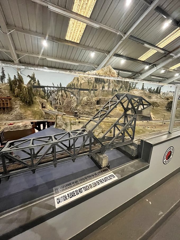 Bridges spanning valleys showcase engineering prowess that would make real railroad barons weep with envy.