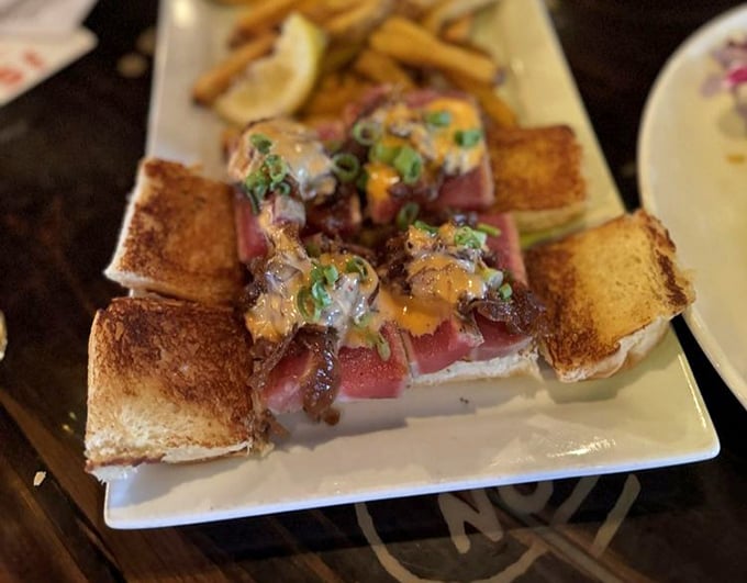 These tuna sliders are proof that good things come in small packages – delicious, perfectly seared packages.