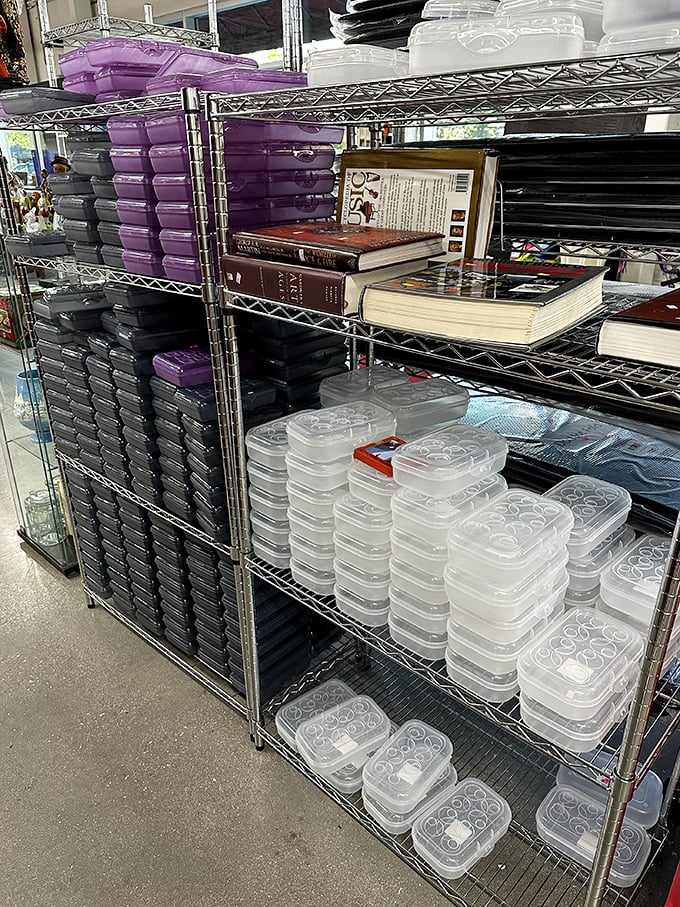 Plastic container heaven awaits the organizationally obsessed—because nothing says "adulting" quite like matching food storage solutions.