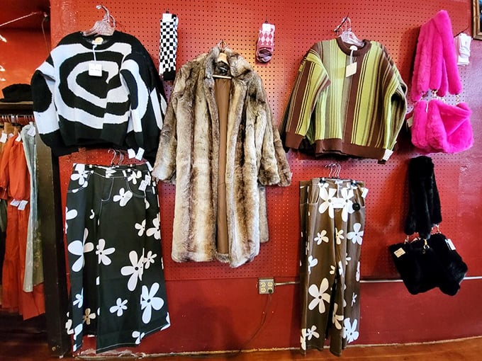 Floral patterns that would make your grandmother both confused and proud—vintage fashion's greatest superpower is making the old feel rebelliously new again.