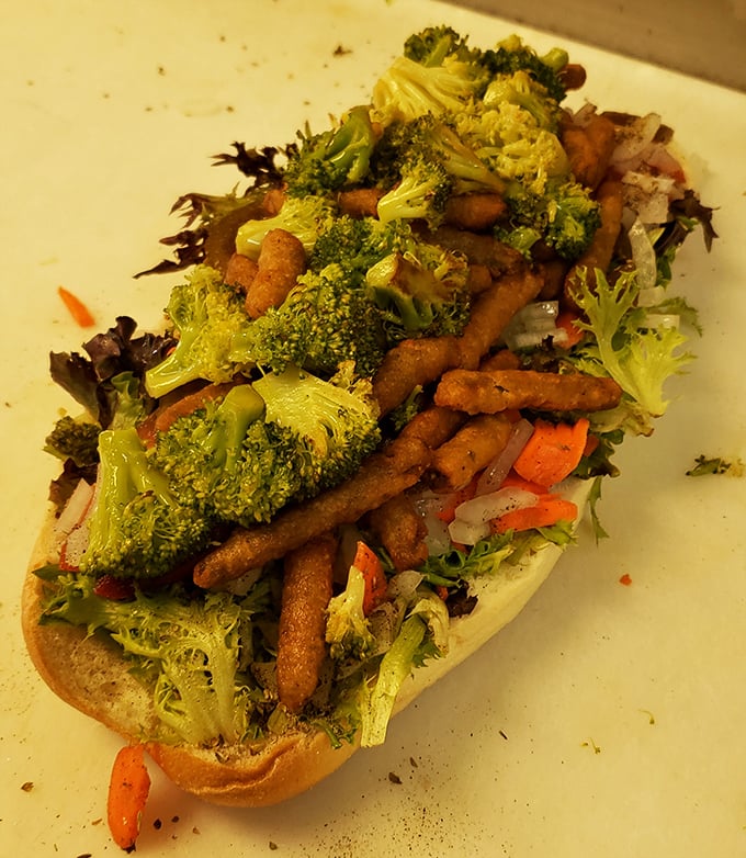 Even the vegetables get star treatment here, turning salad skeptics into true believers with every colorful bite.