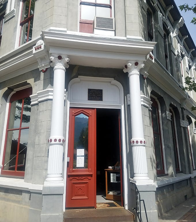 Architectural elegance meets small-town charm at this historic corner building. Those columns aren't just supporting the roof—they're supporting Joseph's character.