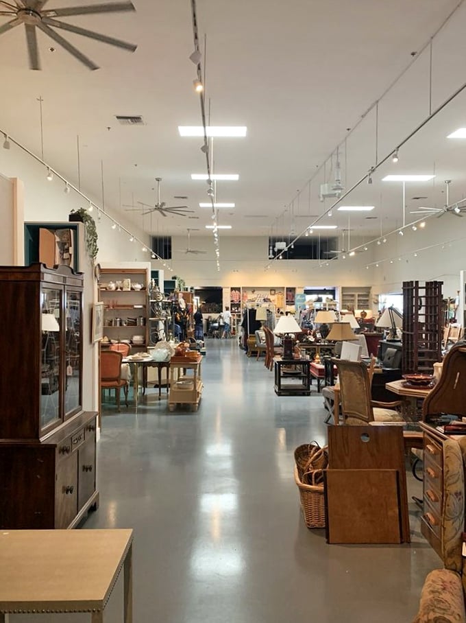 Treasure-lined aisles stretch into the distance like a bargain hunter's yellow brick road. Dorothy never had it this good.