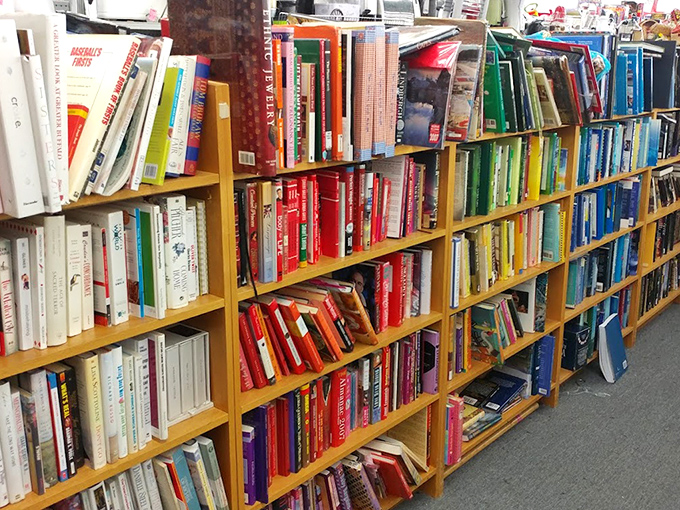 Books create literary mountains where undiscovered stories wait patiently for their perfect reader.