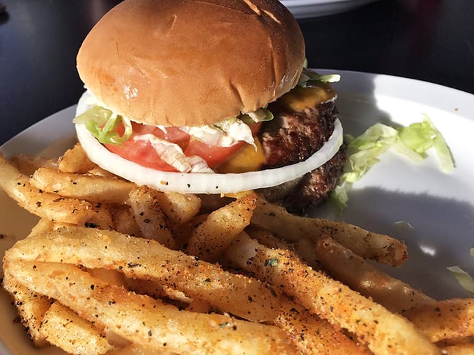 A burger that doesn't need filters or fancy lighting—just honest ingredients coming together like a delicious family reunion.