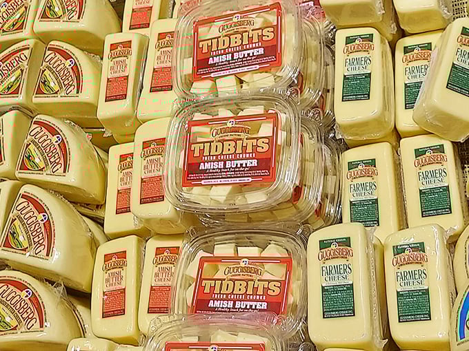 These aren't just cheese cubes—they're "Tidbits" of joy. The perfect size for popping in your mouth while pretending you're going to save some for later.