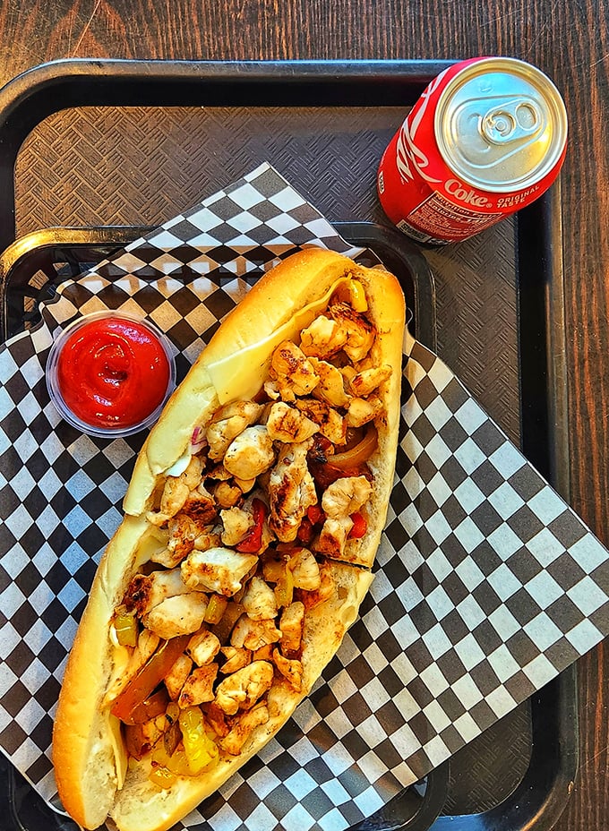 The chicken cheesesteak—for when you want the Philly experience but need to fool yourself into thinking you're making healthier choices.