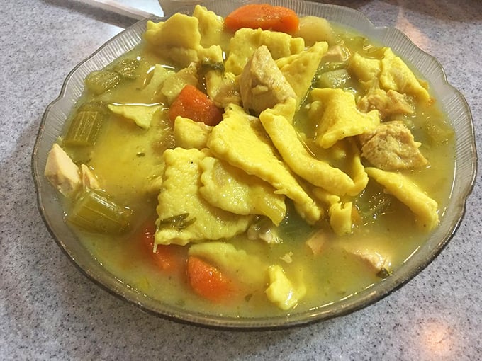 Chicken pot pie that makes you question why anyone bothers with fancy food. Hearty, golden, and honest—like Pennsylvania in a bowl.