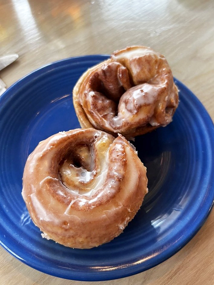 Aunt Catfish's cinnamon rolls don't just arrive at your table—they make an entrance. Gooey, warm, and complimentary? That's not a side dish, that's hospitality.