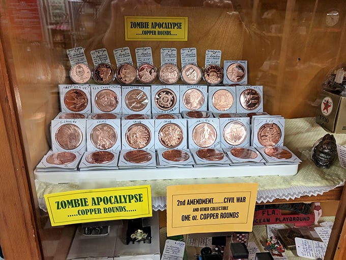 "Zombie Apocalypse Copper Rounds"—because even in the afterlife, you'll need currency with more staying power than your smartphone battery.