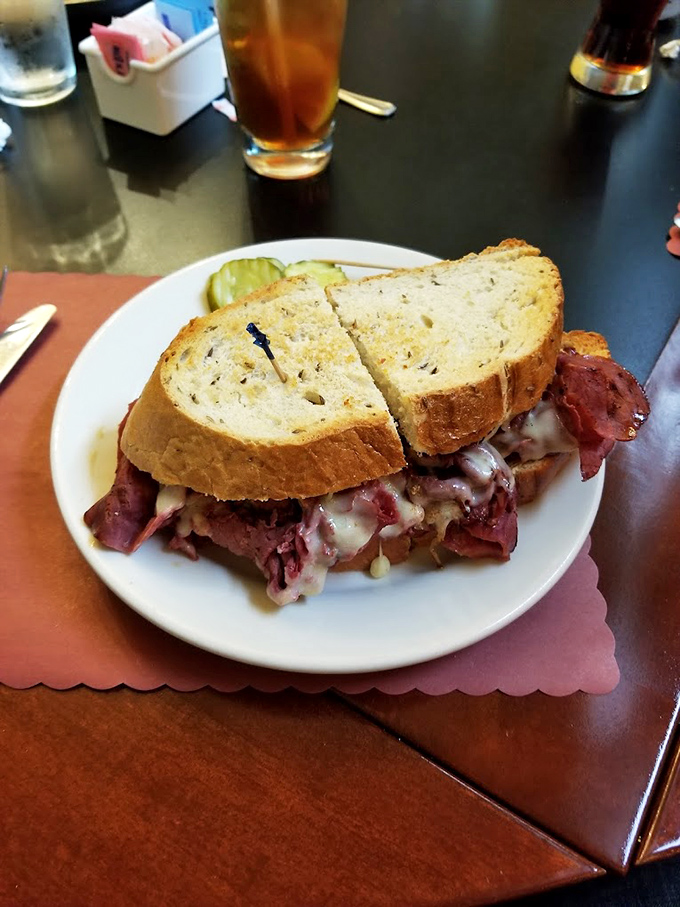This corned beef creation proves that sometimes more is more, especially when hunger strikes with serious intentions.