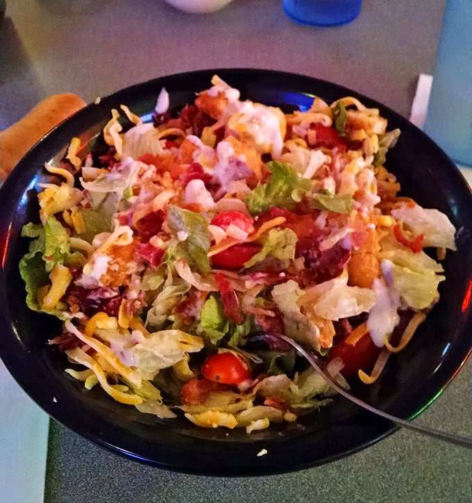 A salad that doesn't apologize for being delicious. Fresh ingredients playing together in perfect harmony—like the Beatles of lunch options.