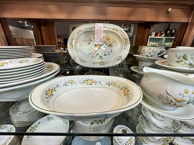 These floral-patterned dishes aren't just dinnerware; they're conversation pieces waiting to elevate your next dinner party.