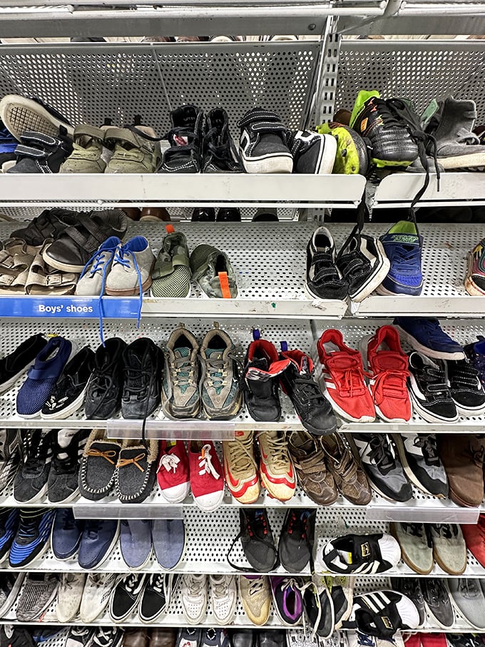 These pre-loved sneakers have stories to tell—marathons completed, playgrounds conquered, and possibly a few regrettable dance moves witnessed.