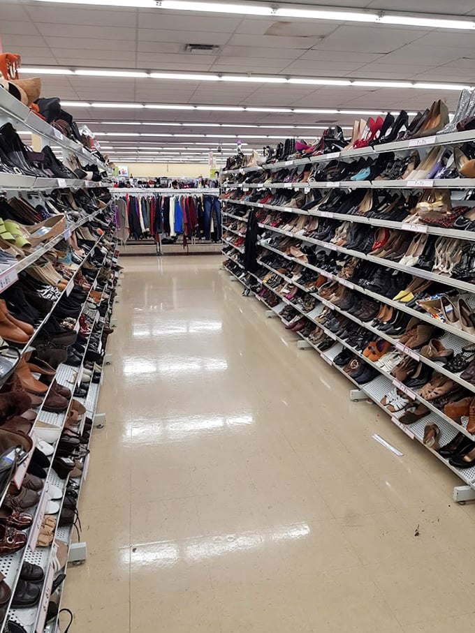 Shoe-topia alert! This footwear fiesta is where Cinderella would shop if she had a gift card and sensible taste. Glass slippers not included.