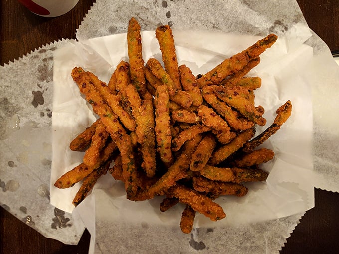 Green beans get the royal treatment at Cleavers. Crispy, seasoned, and suddenly the vegetable you can't stop eating.