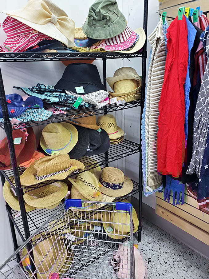 A tower of summer-ready headwear! These straw hats have stories to tell—and new adventures to shade you from.
