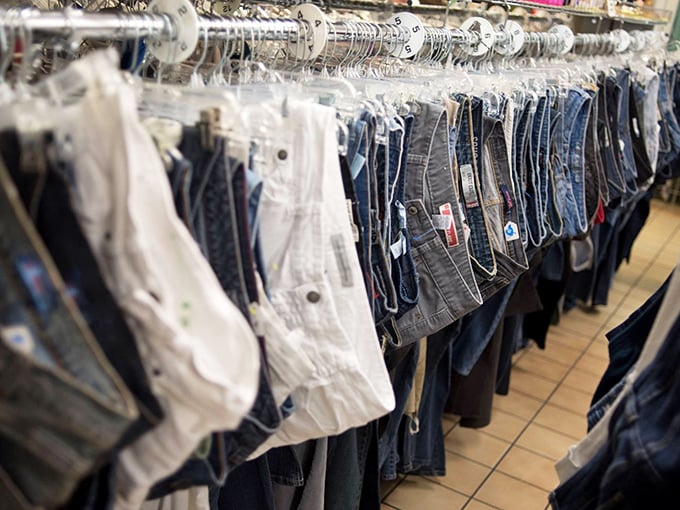 Jean therapy at its finest. The denim selection rivals department stores, minus the heart-stopping price tags.