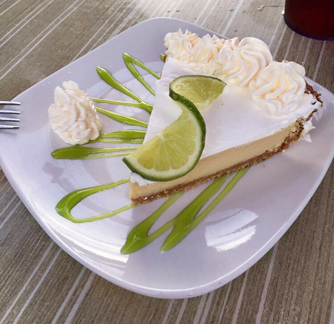 "Key lime pie that strikes that perfect balance between tart and sweet – Florida sunshine transformed into dessert form."