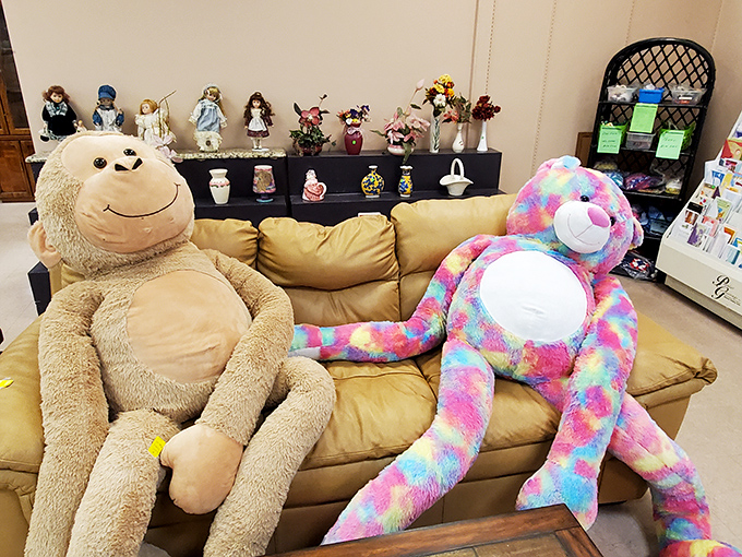 These oversized stuffed animals aren't just toys; they're future best friends for lucky kids—or quirky apartment decor for the young at heart.