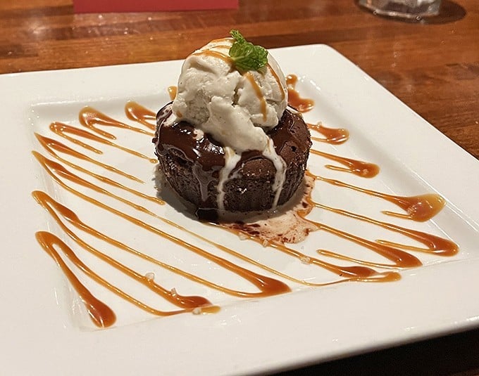 That chocolate lava cake isn't just dessert; it's a warm, gooey metaphor for life—hard exterior, soft center, better with ice cream.
