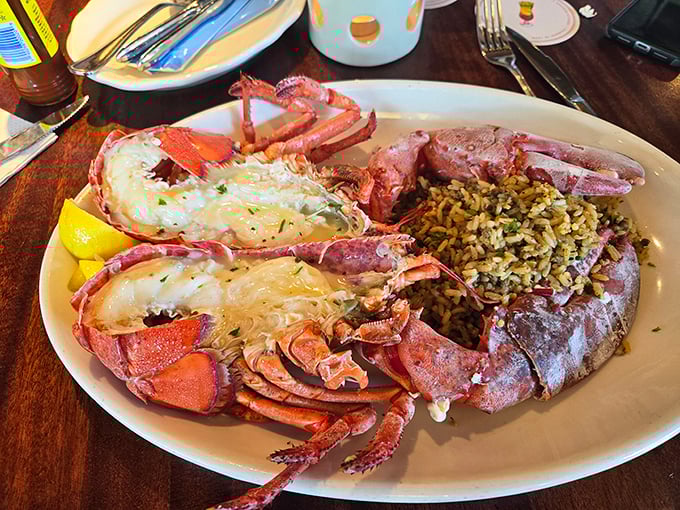 This lobster isn't just dinner—it's a special occasion on a plate. The kind of meal that makes you feel like you've won at adulting.
