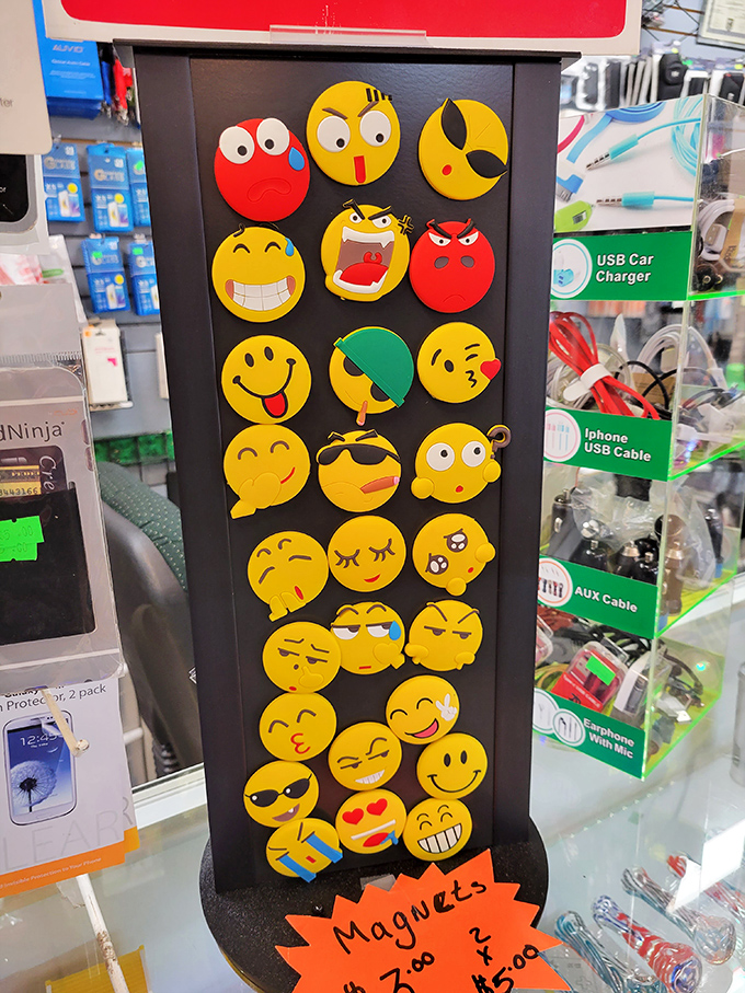 Emoji magnets capture every possible human emotion—proving that even in our digital age, we still want tangible expressions on our refrigerators.