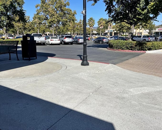 The parking lot at midday—a sea of possibility where finding a spot becomes its own competitive sport during holiday weekends.
