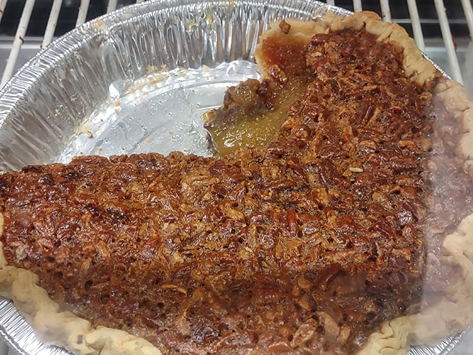 This isn't just pecan pie—it's Southern poetry in dessert form. That glistening filling and perfectly crimped crust deserve their own country song.