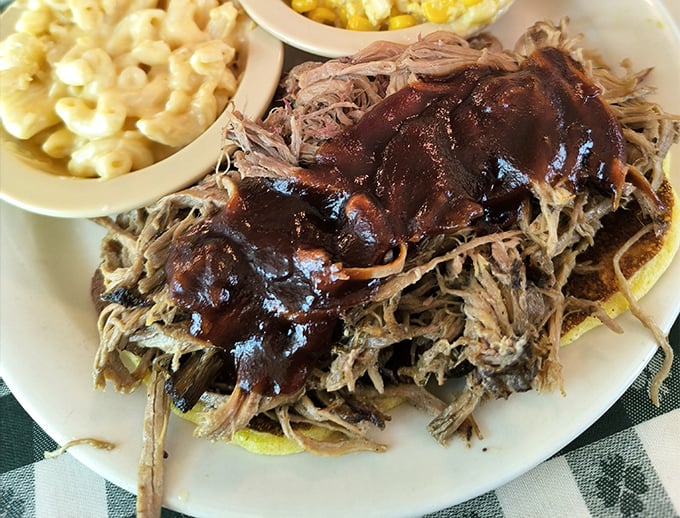Pulled pork that's spent so much time getting tender it could write a self-help book about patience and transformation.