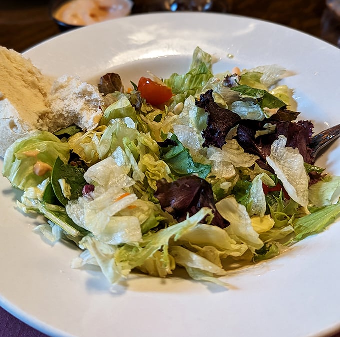A salad that doesn't apologize for being a salad. Fresh, crisp, and colorful—the kind that makes you feel virtuous while saving room for steak.