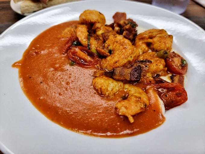 These aren't your grandmother's grits—unless your grandmother was a culinary genius. Plump shrimp swimming in tomato gravy is Southern comfort in its purest form.