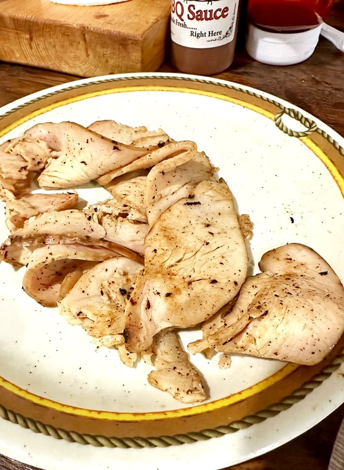 Sliced turkey that doesn't need Thanksgiving as an excuse. Delicately smoked, perfectly seasoned—this bird flew straight into flavor paradise.