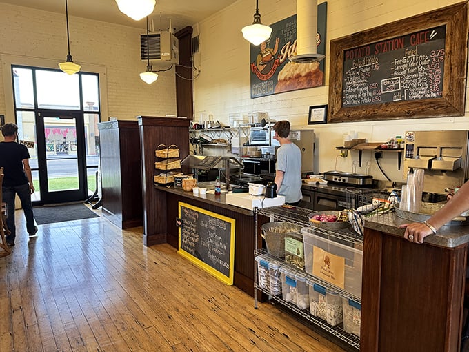 The Potato Station Cafe serves up what you've been learning about. After all that potato education, your stomach deserves to join the conversation.