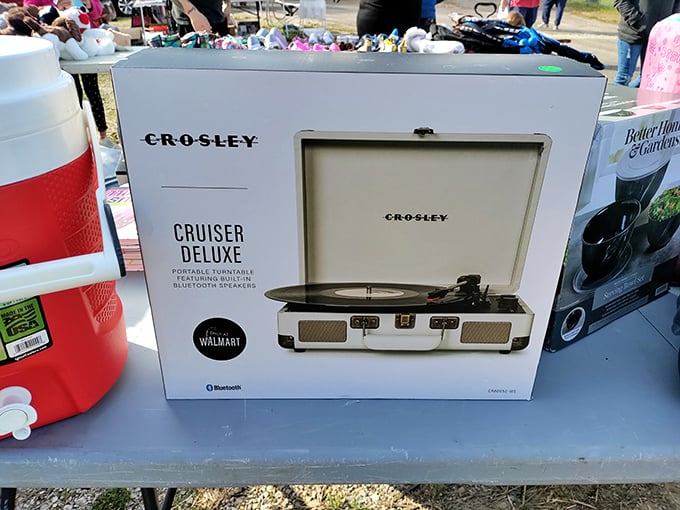 Modern vinyl meets vintage charm. This Crosley turntable bridges generations—because good music never goes out of style, just changes format occasionally.