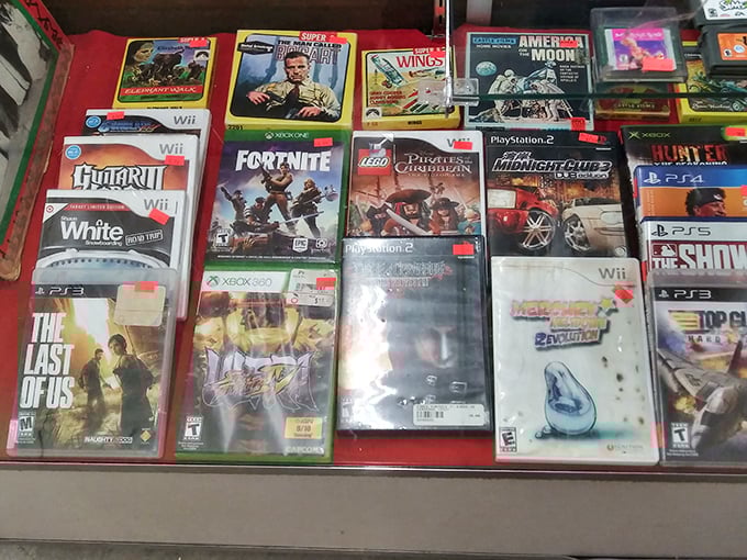 Video game history displayed in all its glory. From Fortnite to The Last of Us—digital adventures priced like it's 1999.