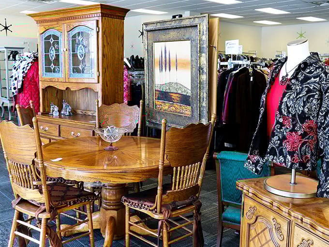Professional appearance meets thrift store prices - the best of both retail worlds under one roof.