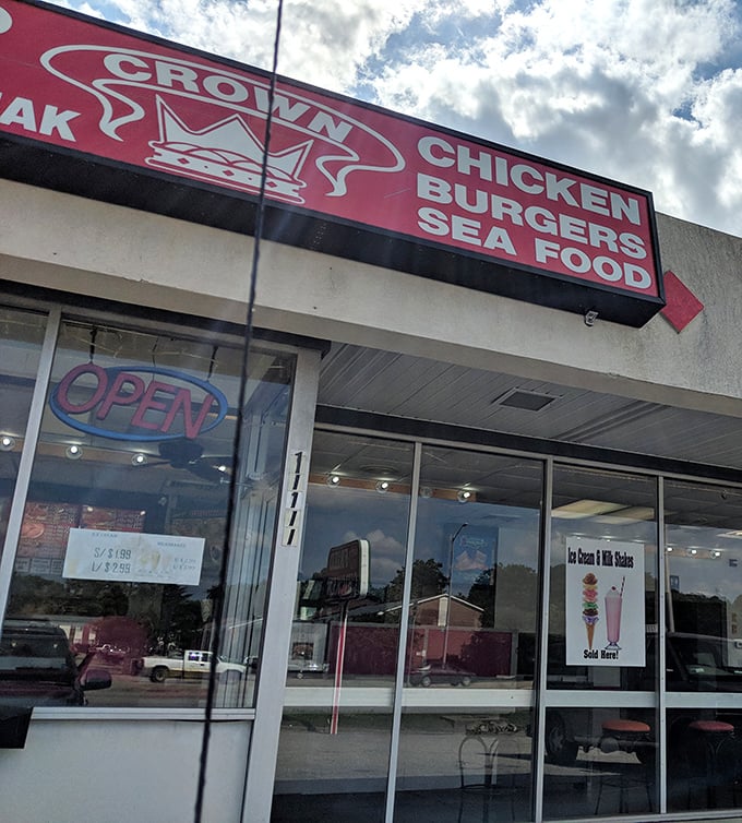 Crown's straightforward storefront lets the chicken do all the talking – and trust me, it's quite the conversation.