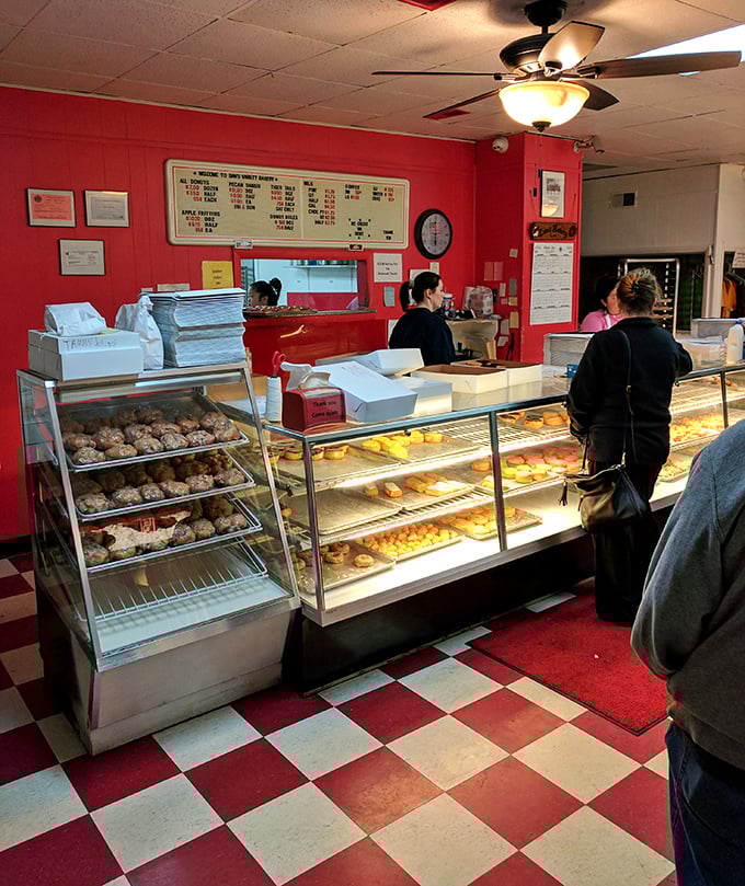 That blue metal roof signals serious donut business - the kind that keeps Kokomo coming back daily.