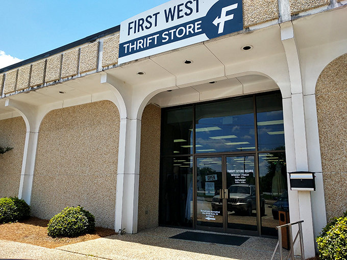 First West's clean lines and simple signage hide a treasure trove that would make any bargain hunter's heart race.