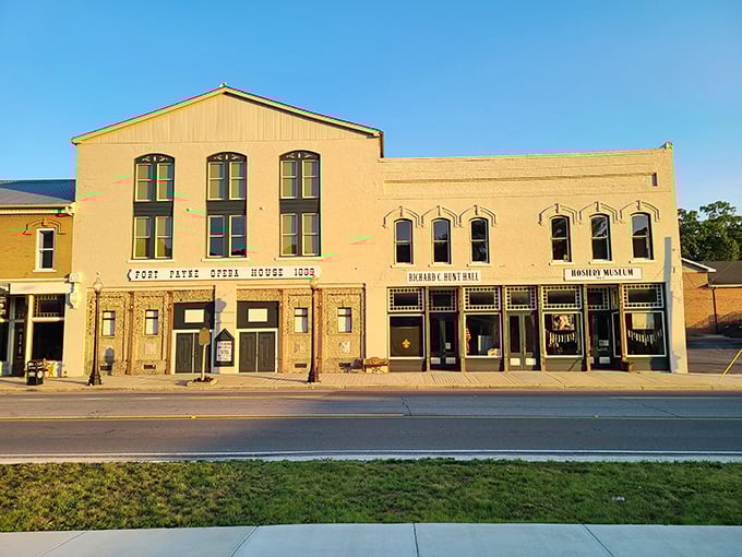 Fort Payne's opera house district showcases mountain town elegance with Appalachian pride.