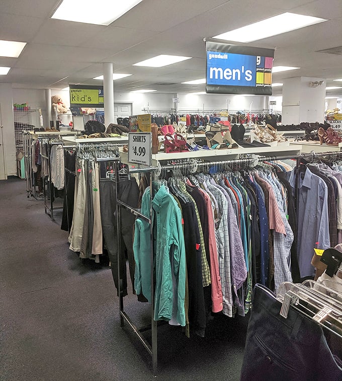 That classic Goodwill blue signals more than just deals—it represents community support and smart shopping combined perfectly together.