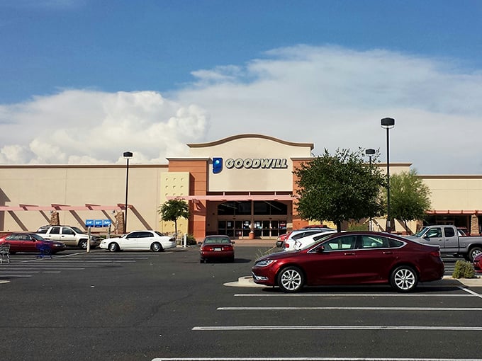 Goodwill Peoria stands proud like a retail cathedral, ready to transform your shopping prayers.