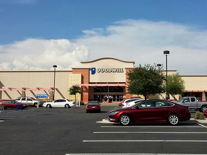 Goodwill Peoria stands proud like a retail cathedral, ready to transform your shopping prayers.