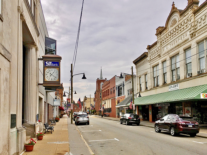 Irwin's classic American main street offers the perfect blend of historic charm and modern convenience—like finding Wi-Fi in a Norman Rockwell painting.