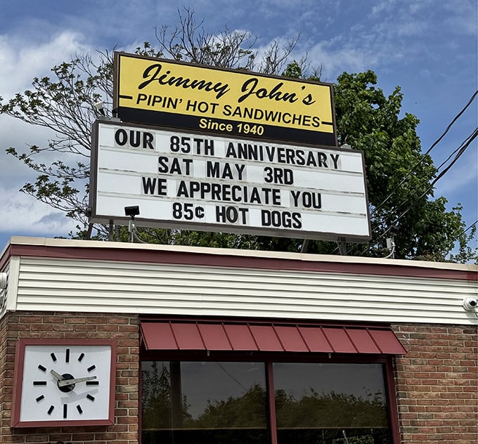 Celebrating 85 years means generations have trusted this spot for their hot dog cravings – impressive legacy.