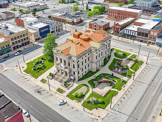 Marion's blend of old and new architecture tells Indiana's story in brick and mortar.