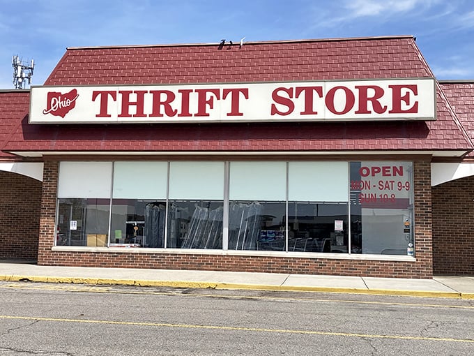 Ohio Thrift's iconic red-on-white signage and brick storefront feels as familiar and welcoming as your favorite neighborhood diner.
