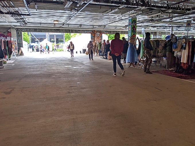 Portland Flea's outdoor market creates a festival atmosphere for serious shoppers and casual browsers alike. Sunshine and secondhand—Portland's perfect pairing!